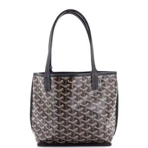 Goyard Anjou Reversible Tote Coated Canvas Mini - Black