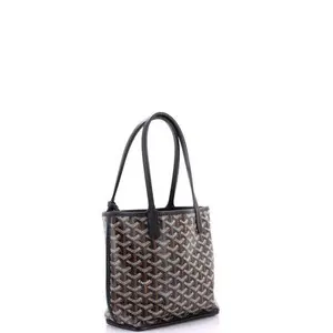 Goyard Anjou Reversible Tote Coated Canvas Mini - Black