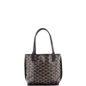 Goyard Anjou Reversible Tote Coated Canvas Mini - Black