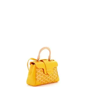 Goyard Saigon Top Handle Bag Coated Canvas With Leather Mini - Orange
