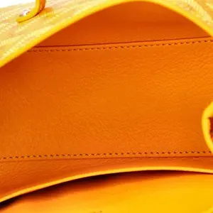 Goyard Saigon Top Handle Bag Coated Canvas With Leather Mini - Orange