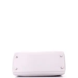 Hermès Kelly Handbag Grey Clemence With Palladium Hardware 28 - Gris Perle