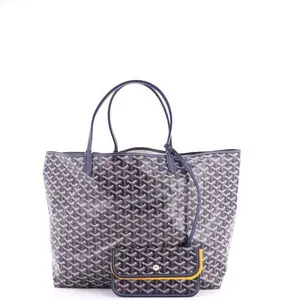 Goyard Saint Louis Tote Coated Canvas Gm - Blue