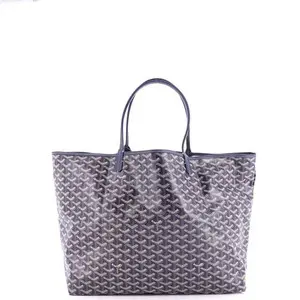 Goyard Saint Louis Tote Coated Canvas Gm - Blue