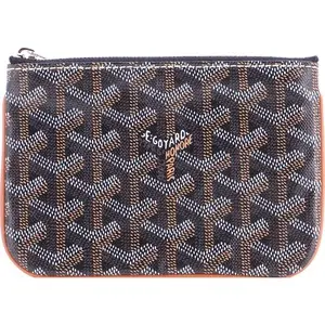 Goyard Senat Zip Pouch Coated Canvas Mini - Brown