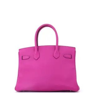Hermès Birkin Handbag Epsom With Palladium Hardware 30 - Pink
