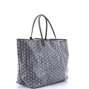 Goyard Saint Louis Gm Coated Canvas Tote - Gray