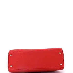 Hermès Kelly Handbag Red Togo 32 With Gold Hardware