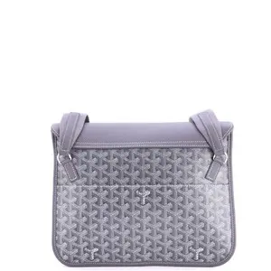 Goyard Coursier Messenger Bag Coated Canvas And Leather - Grey