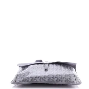 Goyard Coursier Messenger Bag Coated Canvas And Leather - Grey