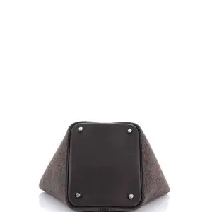 Hermès Picotin Lock Bag Felt With Leather Mm - Ebene