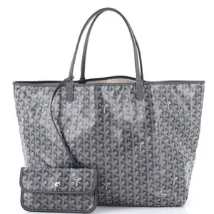 Goyard Saint Louis Tote Coated Canvas Gm - Grey