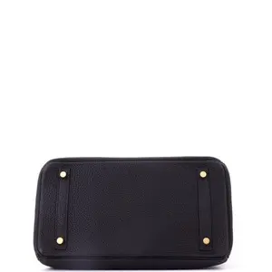Hermès Birkin Handbag Togo With Gold Hardware 30 - Black
