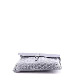 Goyard Coursier Messenger Bag Coated Canvas And Leather - Grey