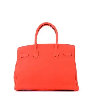 Hermès Birkin Handbag Orange Togo With Gold Hardware 30 - Capucine