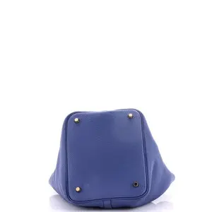 Hermès Picotin Lock Bag Clemence Mm - Blue
