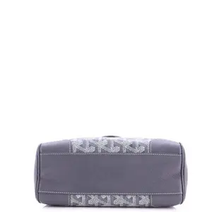 Goyard Saigon Top Handle Bag Coated Canvas With Leather Mini - Grey