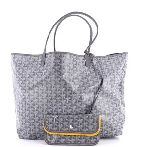 Goyard Saint Louis Tote Coated Canvas Gm - Grey
