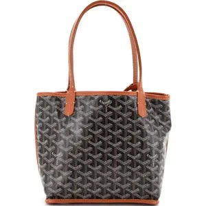 Goyard Anjou Reversible Mini Tote Coated Canvas - Brown