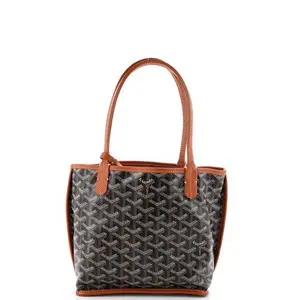 Goyard Anjou Reversible Mini Tote Coated Canvas - Brown