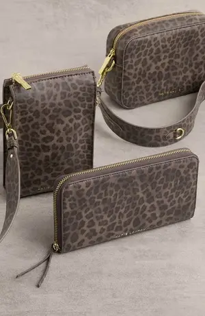 KATIE LOXTON Large Purse - Leopard
