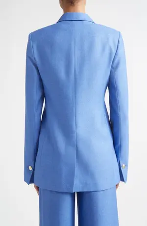 St. John Wool And Silk Basket Weave Jacket