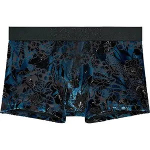 HOM Devoré Velvet Short Trunks - Black