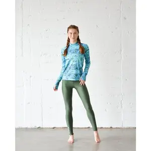Tutublue Pullover Raglan Rash Guard Swim Topupf 50+ Deep Ocean Blue