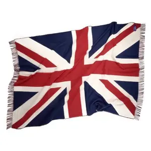 PRINCE OF SCOTS Union Jack Merino Wool Throw