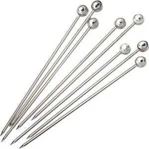 PRINCE OF SCOTS Diamond Crystal Cocktail Picks - Silver