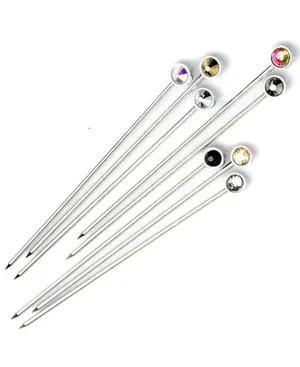 PRINCE OF SCOTS Gem Crystal Cocktail Picks - Gold