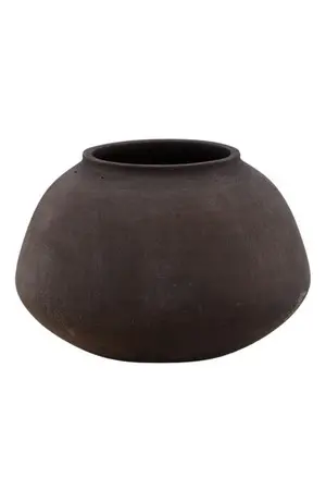 DOVETAIL FURNITURE Aria Cement Outdoor Vase - Brown