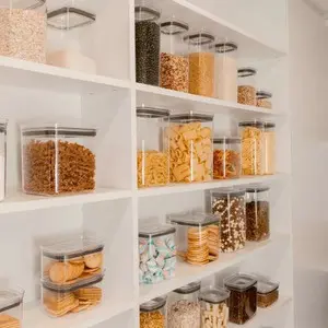 OU Airtight Stackable Food Storage Container Set With Leak Proof Lid