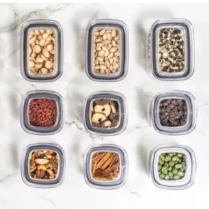 OU Airtight Stackable Food Storage Container Set With Leak Proof Lid