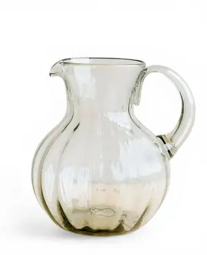 VILLA LUA HOME Bola Fluted Pitcher - Clear