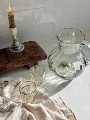 VILLA LUA HOME Bola Fluted Pitcher