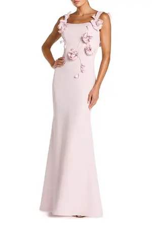 Rosette Detail Evening Dresses