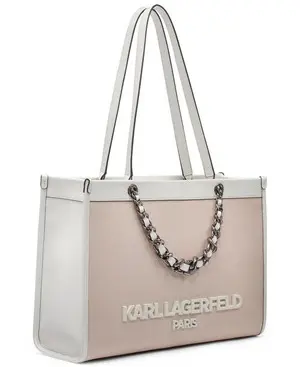 Karl Lagerfeld Paris Savoie Canvas Tote - Light Pink