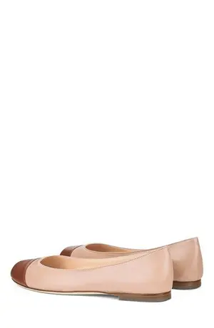 Agl Milly Bicolor Ballet Flat - Biscuit