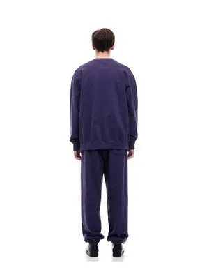 VOWELS Icon Spell Out Crewneck - Navy