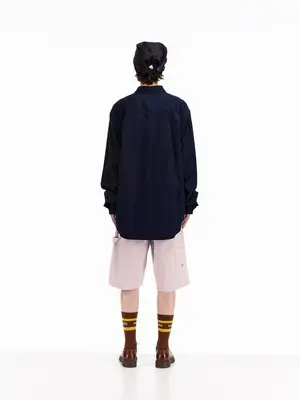 VOWELS Pullover Shirt - Navy