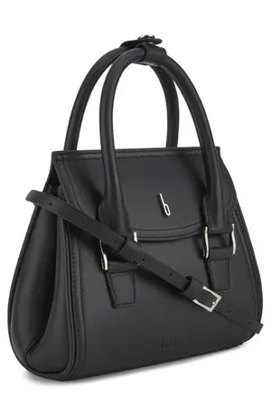 BEHNO Mini Coco Leather Satchel - Black