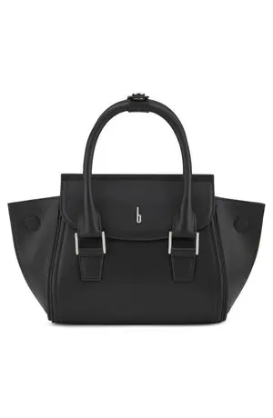 BEHNO Mini Coco Leather Satchel - Black
