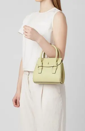 BEHNO Mini Coco Leather Satchel - Mojave