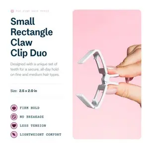 GIMME BEAUTY Rectangle Claw Clip Duo