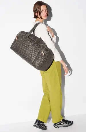 Mz Wallace Metro Team Iii Quilted Duffle Bag - Magnet
