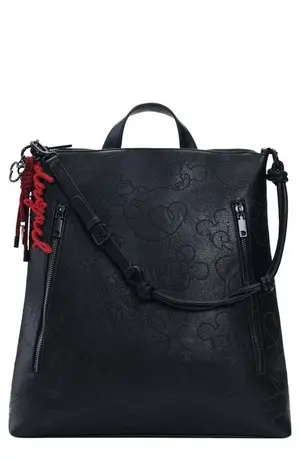 Desigual Disney Mickey Mouse Faux Leather Backpack
