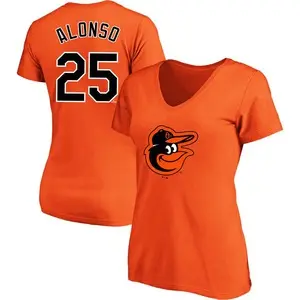 Profile Pete Alonso Baltimore Orioles Name & Number V-neck T-shirt - Orange