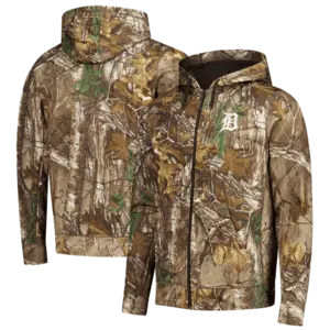 DUNBROOKE Detroit Tigers Trophy Realtree Full-zip Hoodie - Camo
