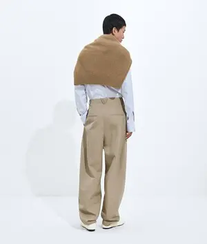Bottega Veneta Light Cotton Double Waist Pants